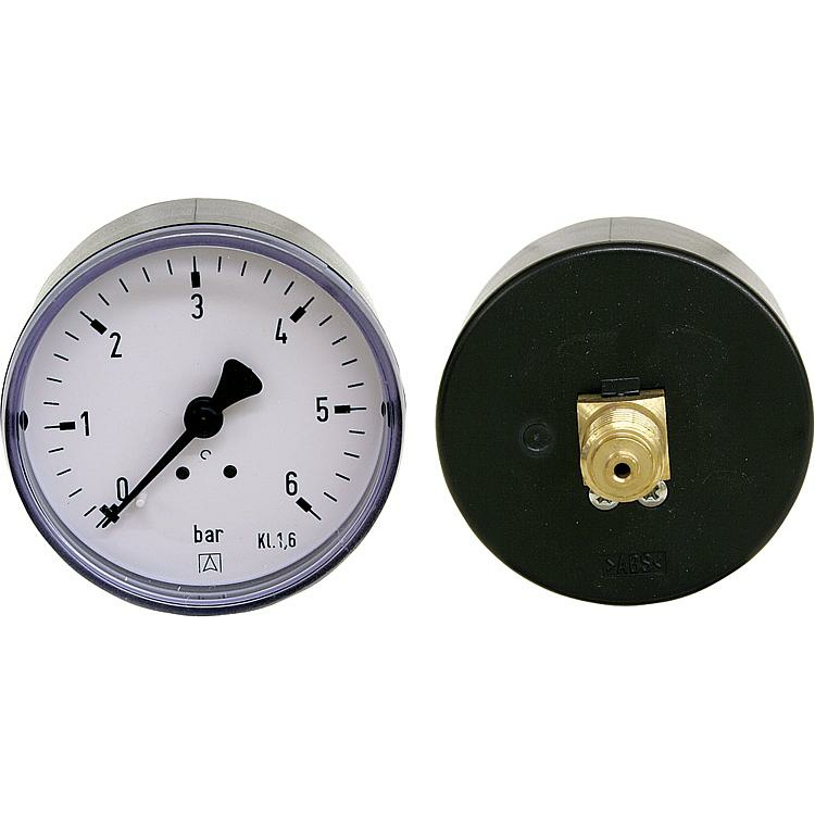 Rohrfeder-Manometer ø 63 mm, DN 8 (1/4") axial - Heizprofishop Heizun
